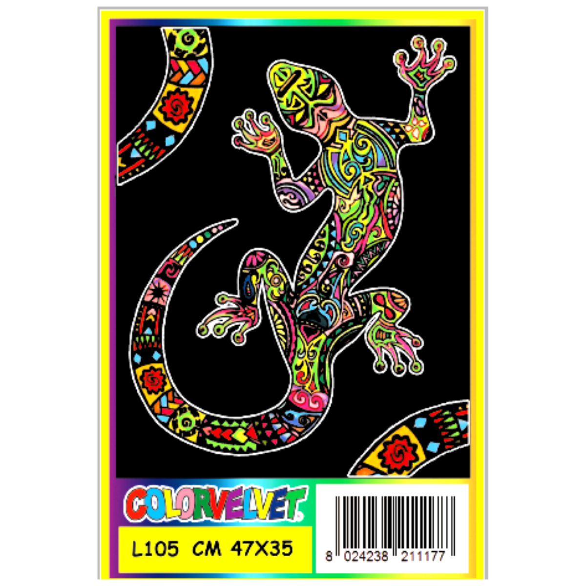 Vendita online Quadro in velluto da colorare, pennarelli inclusi: Geco