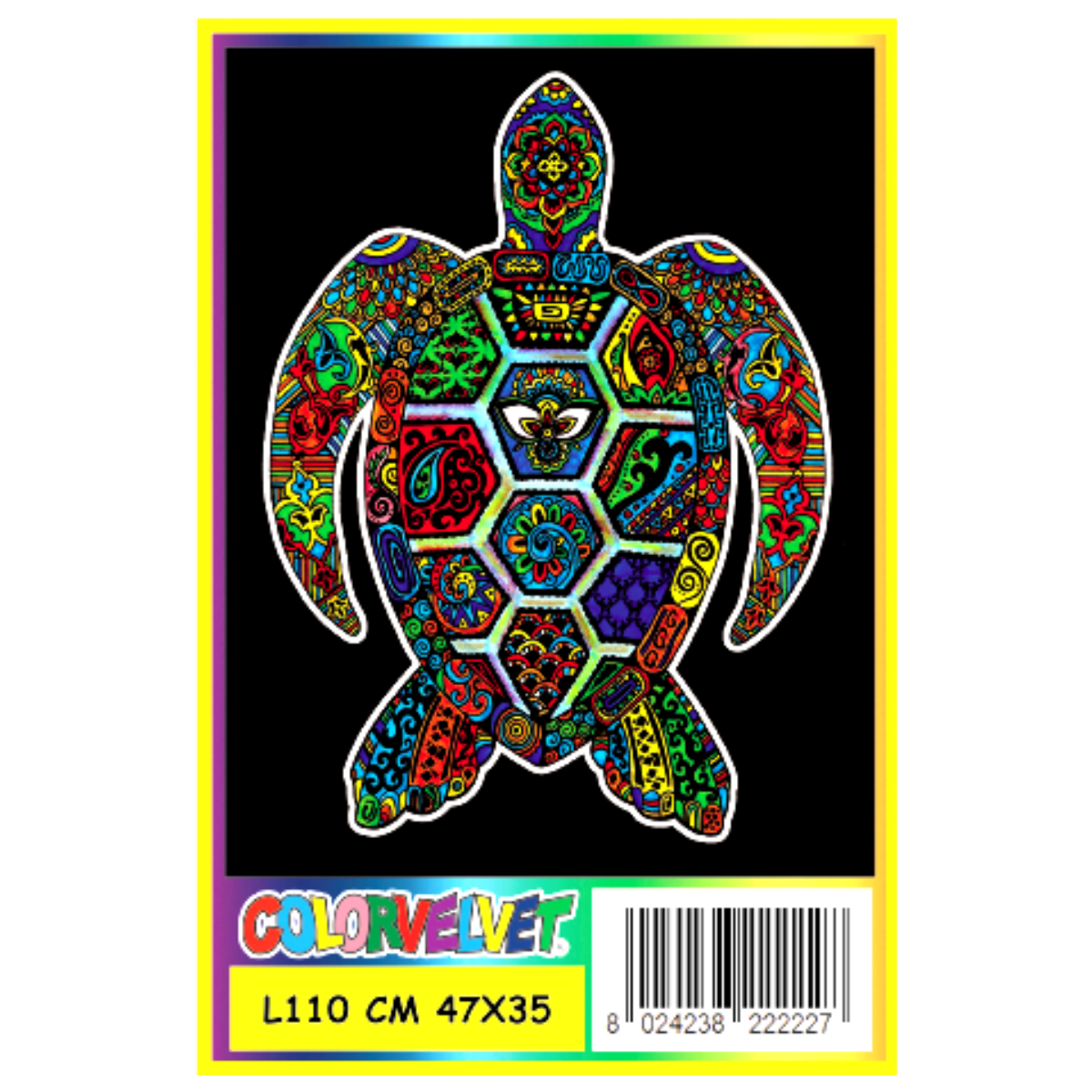 Disegni da colorare in velluto pennarelli inclusi: Tartaruga