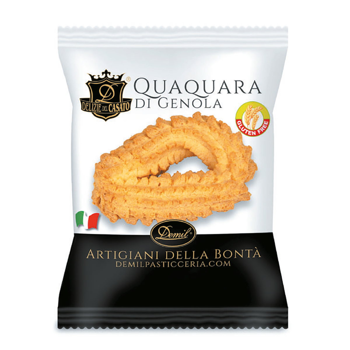 Quaquare di Genola sans gluten, boîte de 15 pcs